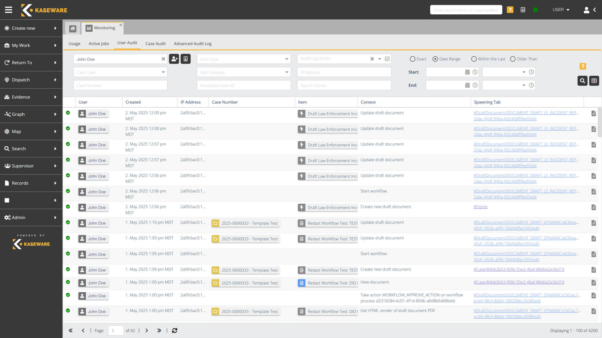 Records Management System | Kaseware