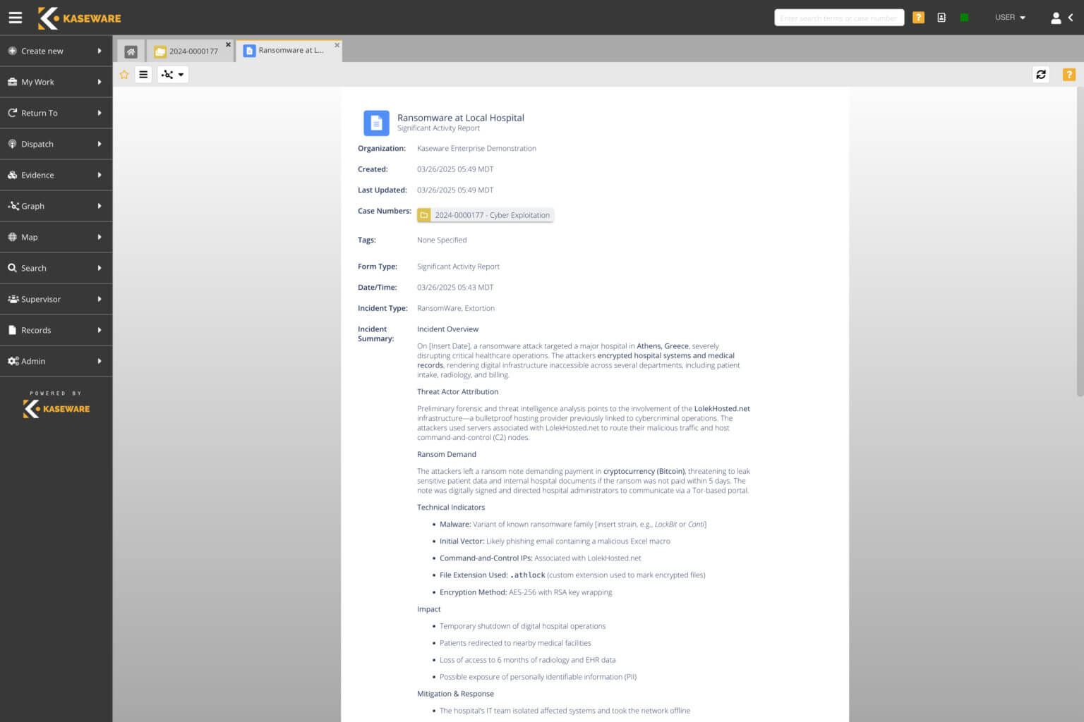Collaborative Investigation Case Management Software | Kaseware