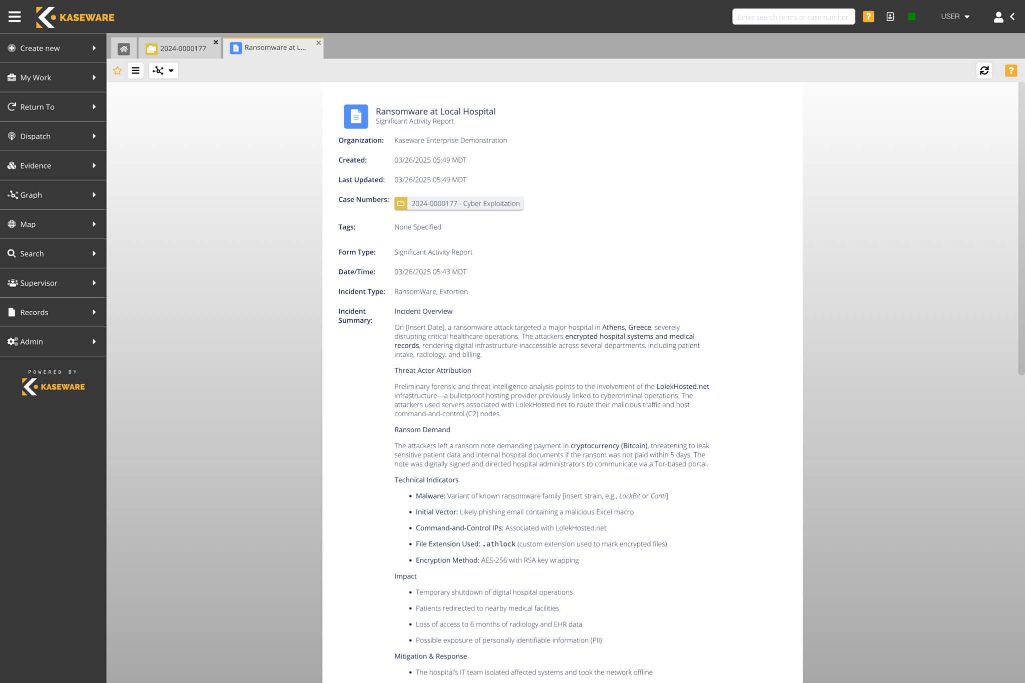 Collaborative Investigation Case Management Software | Kaseware