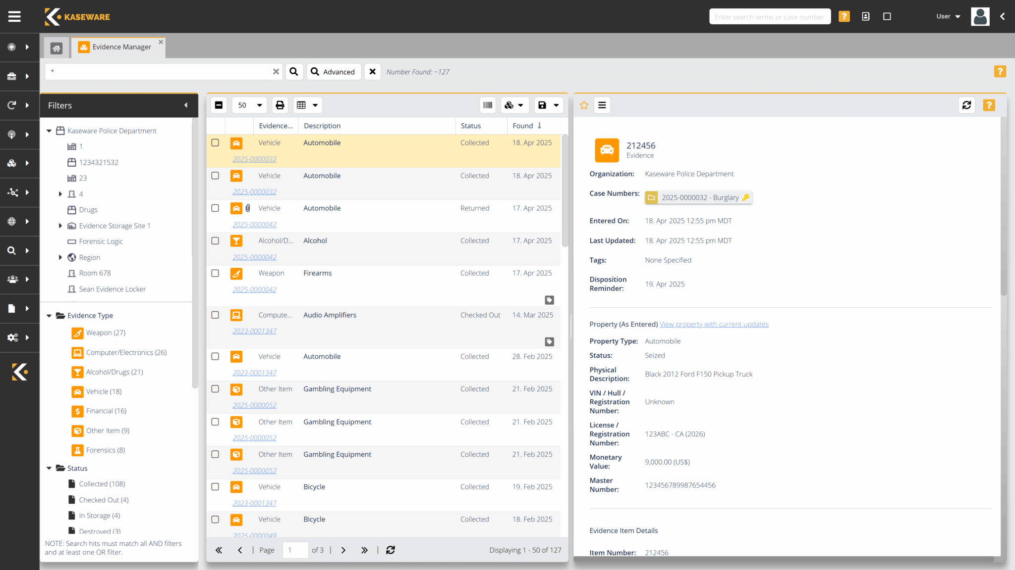 Evidence Management Software | Kaseware