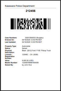 Evidence Management Software | Kaseware